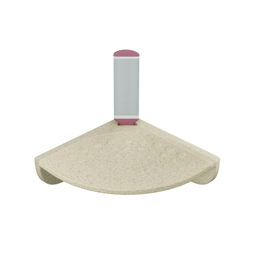 BASSINO Modern Corner Shower Foot Rest For Leg Pedal Foot Washing For ...